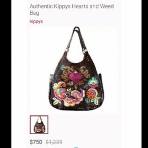 Kippys | Bags | Authentic Kippys Swarovski Leather Handbag Euc | Poshmark